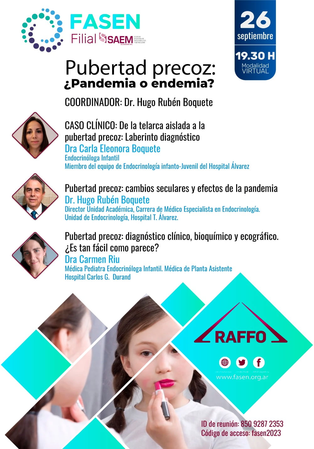 Pubertad precoz. ¿Pandemia o endemia? - Campus FASEN Virtual